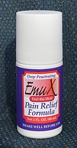 Purple Emu Emu X Pain Relief Analgesic Roll On With Emu Oil 2 oz Bottle